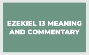 Ezekiel 13 Meaning and Commentary - The Bible Outlined