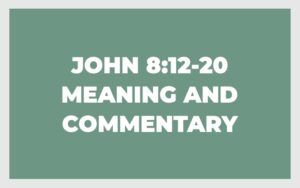 John 8:12-20 Meaning and Commentary - The Bible Outlined