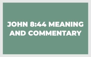 John 8:44 Meaning and Commentary - The Bible Outlined