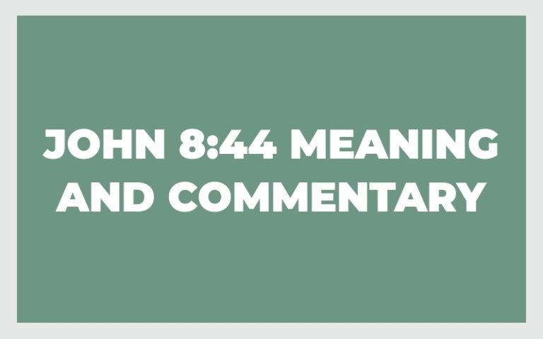John 8:44 Meaning and Commentary - The Bible Outlined